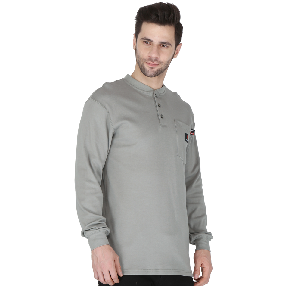 Bulk Forge FR Gray Henley – Bulk FR Clothing