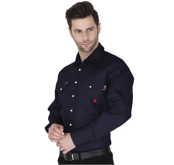 Bulk Forge FR Navy Snap Shirt MFRSLD-002 NAVY – Bulk FR Clothing
